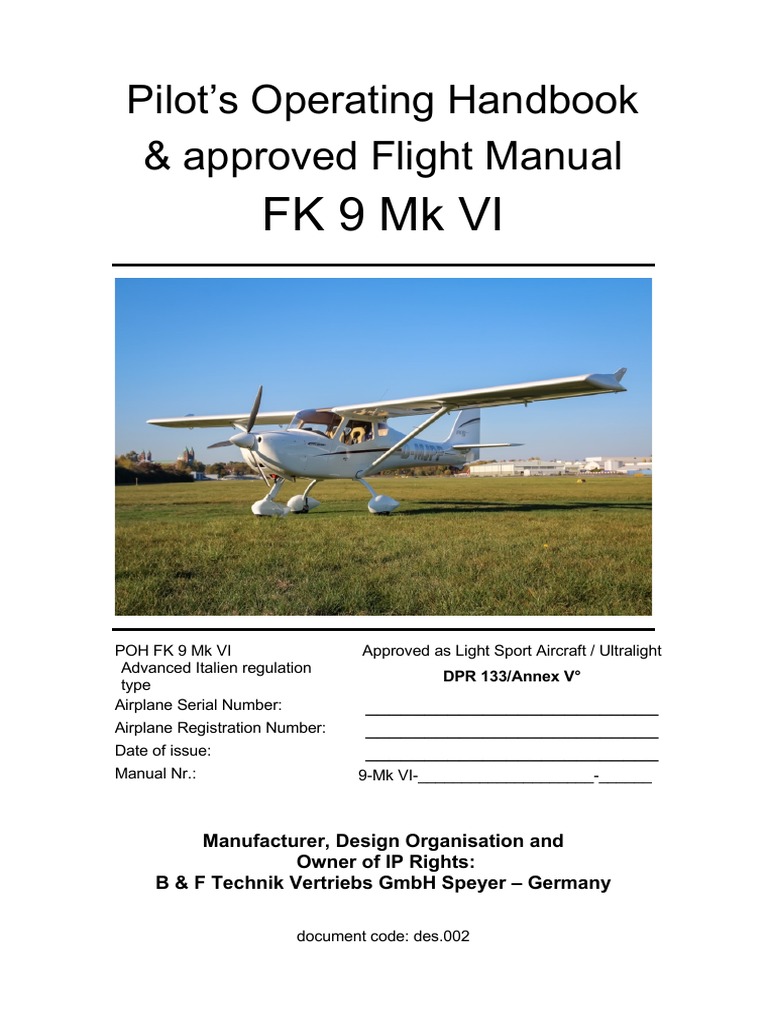FK9 MK VI Rev 4 English | PDF | Aircraft | Takeoff