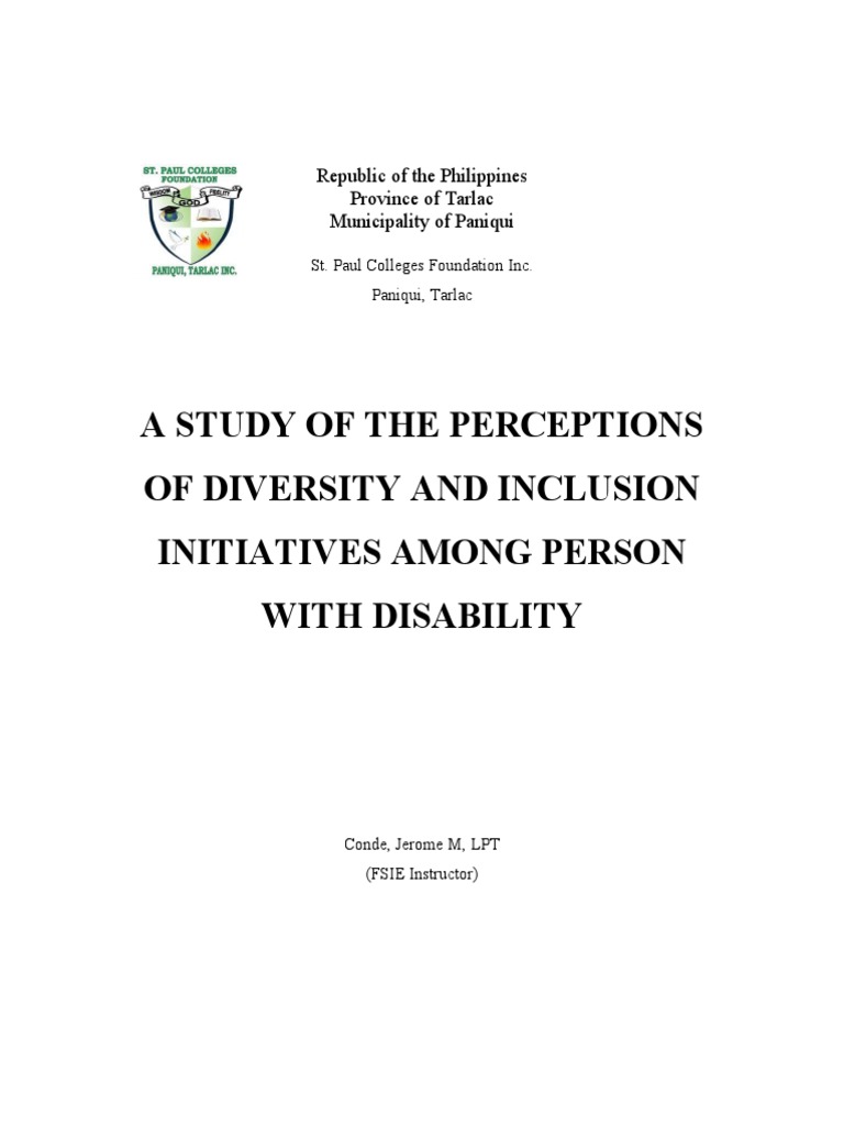 Diversity and Inclusion for Disabilities | PDF | Disability | Interview