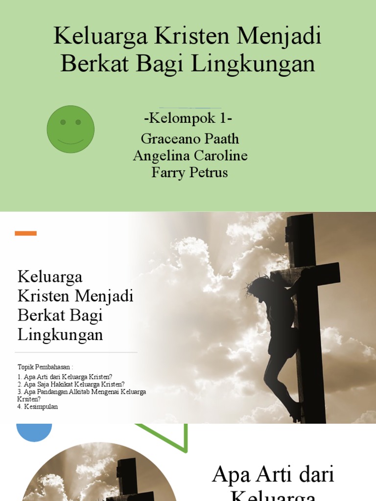 Kelompok 1 Keluarga Kristen Menjadi Berkat Pdf