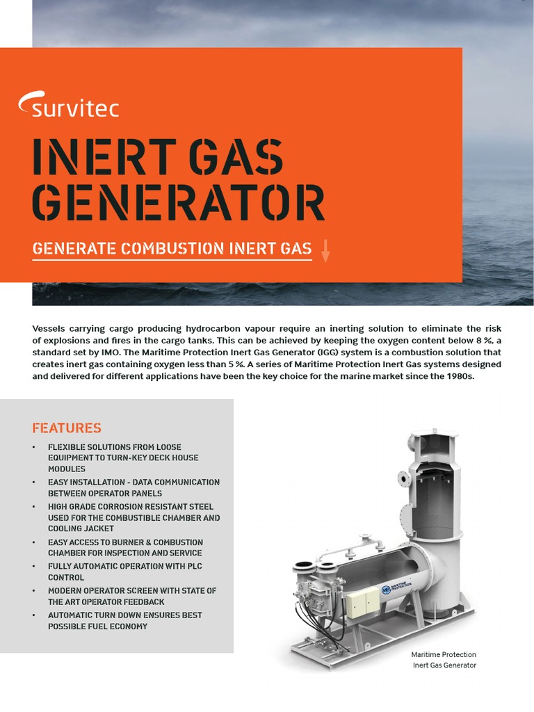 S Inertgasgenerator Datasheet | PDF | Oil Tanker | Fuel Oil