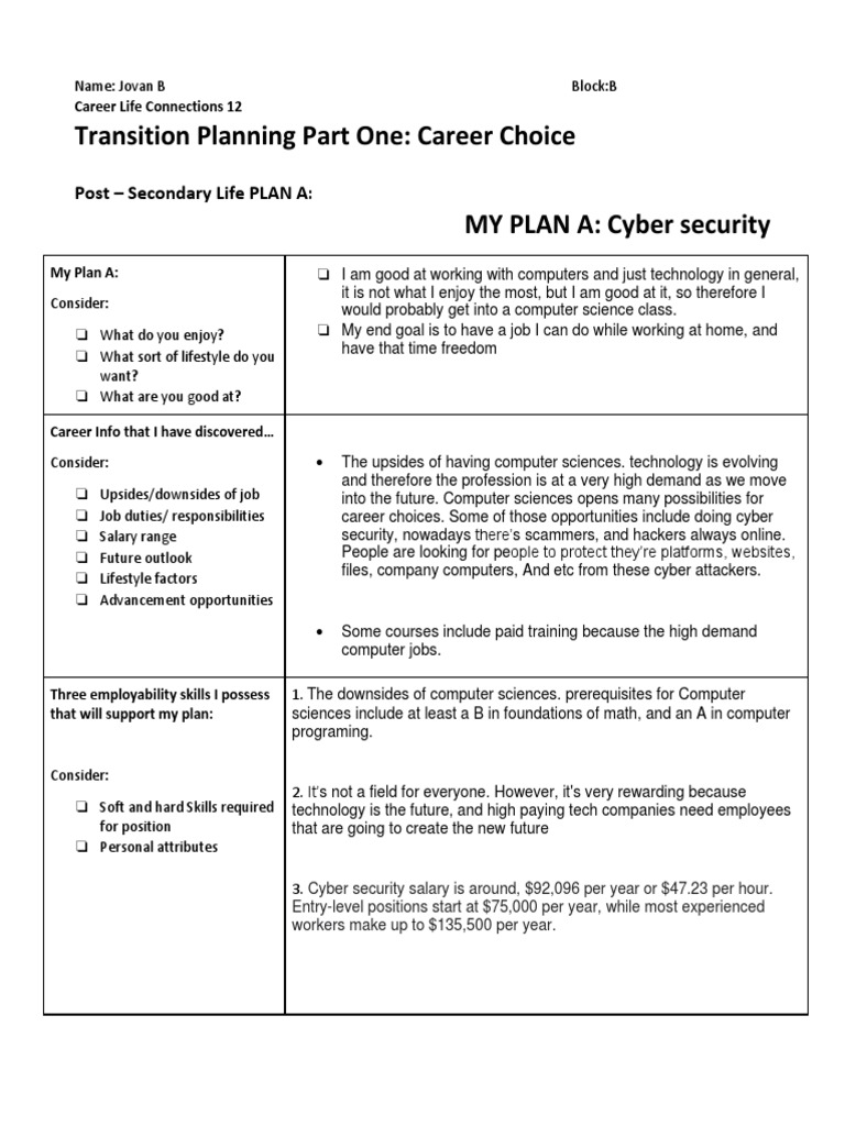 CLC 12 Transition Plan Part One | Download Free PDF | Computer Security ...