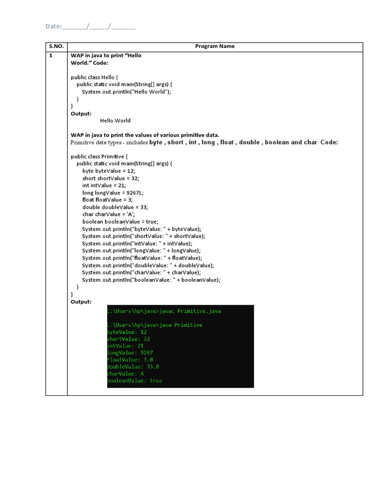 Java Program1 | PDF | Method (Computer Programming) | Computer Programming