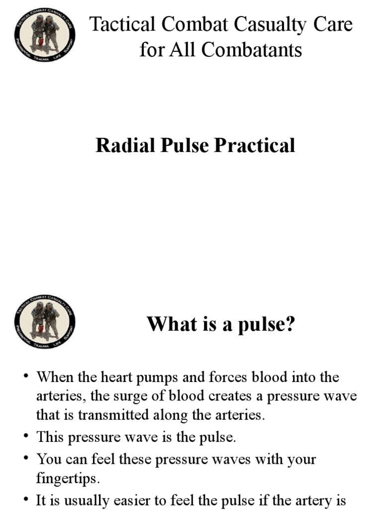Radial Pulse Practical | PDF