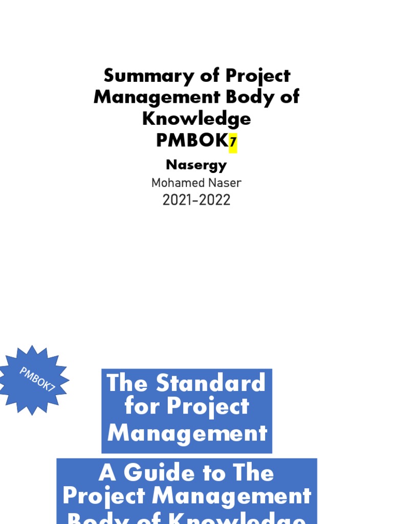 FreeMaterial025232510 Pmbok 7 | Download Free PDF | Project Management ...