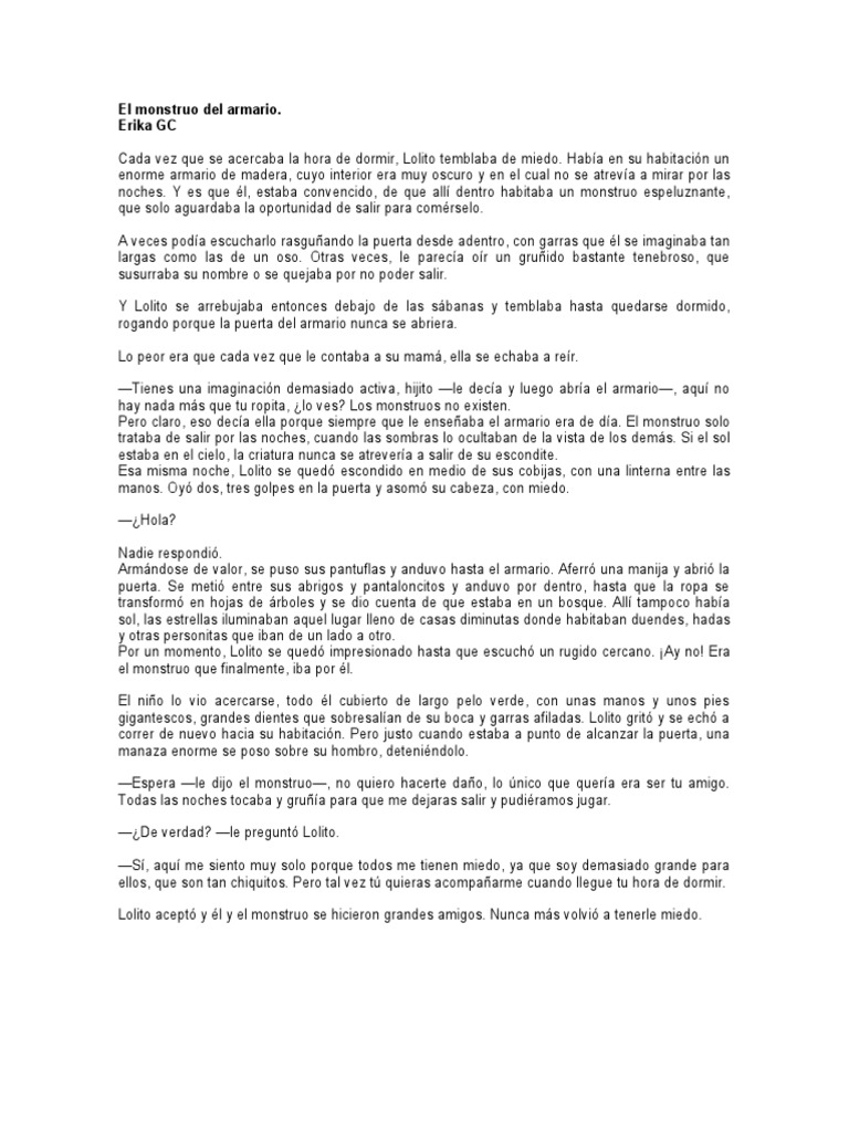 El Monstruo Del Armario | PDF