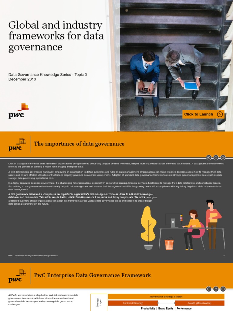 Global and Industry Frameworks For Data Governance | PDF | Governance ...