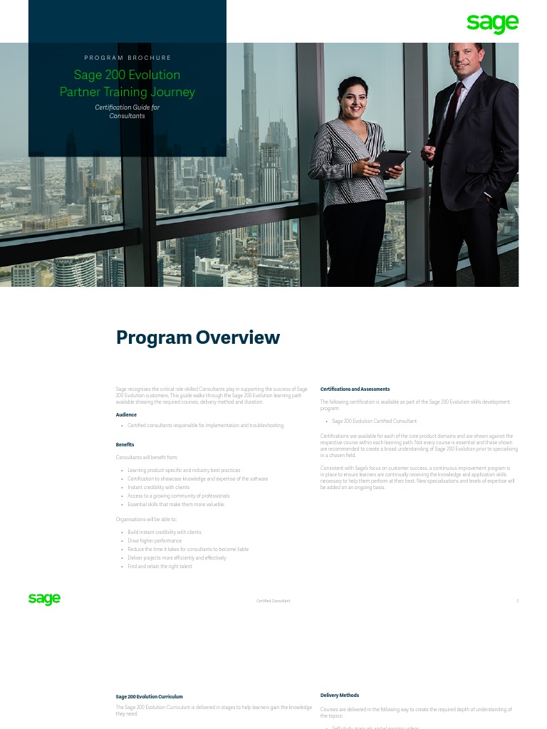 Sage 200 Evolution Consultant Training Guide | PDF | Consultant | Learning