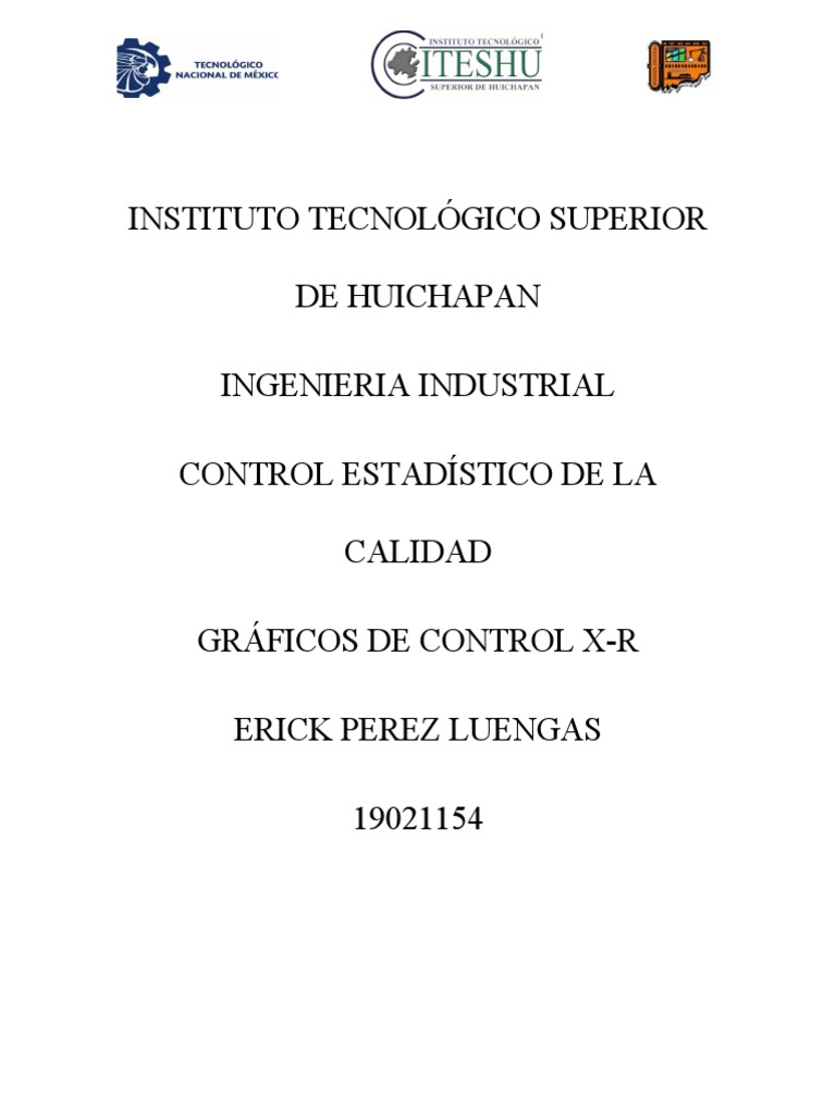 Gráficos de Control X-R | PDF