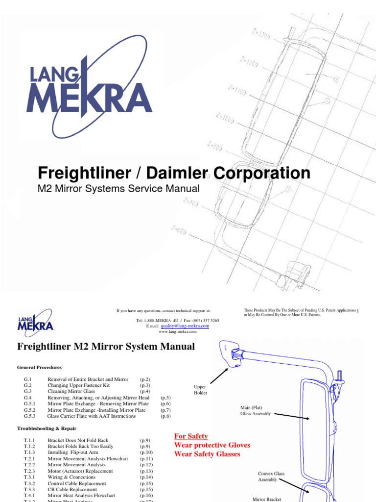 LANG MEKRA Manual Servicio Freightliner M2 | PDF | Electrical Connector ...