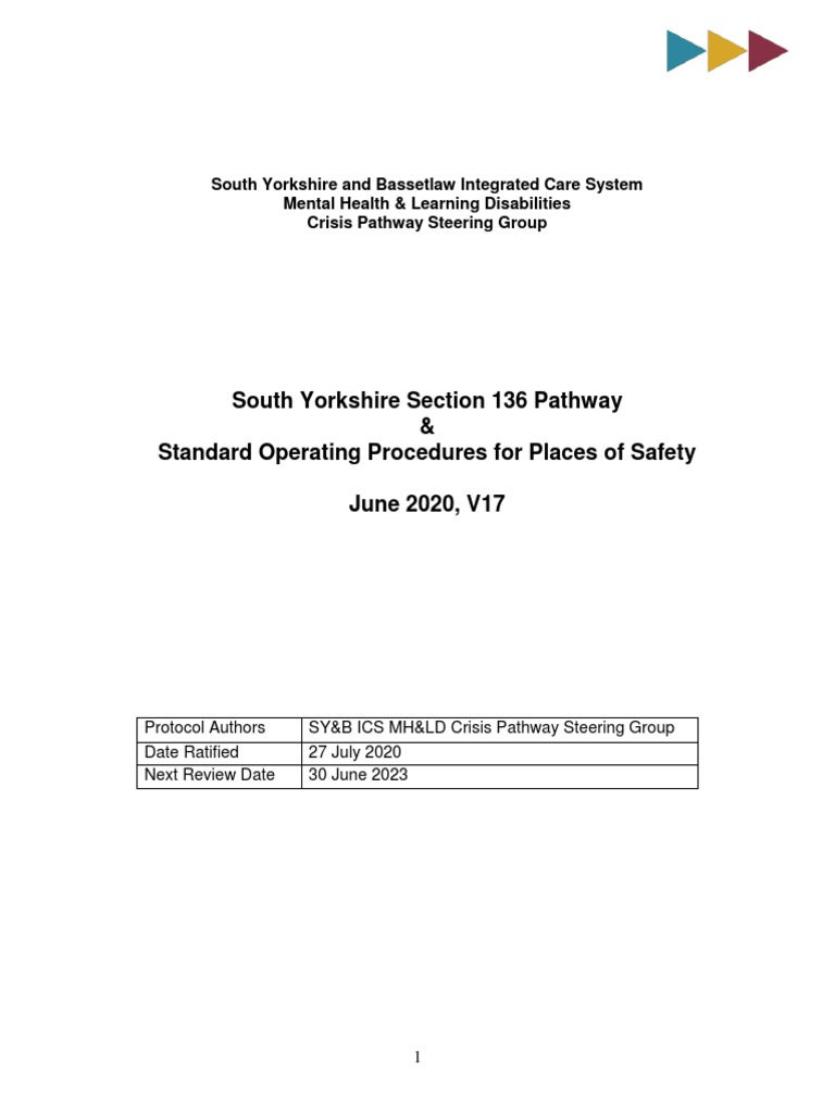 MHA Section 136 Policy and SOP For Places of Safety - V17 June 2020 ...