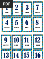 Loteria de Números 1 Al 20 | PDF | Rectángulo | Politopos