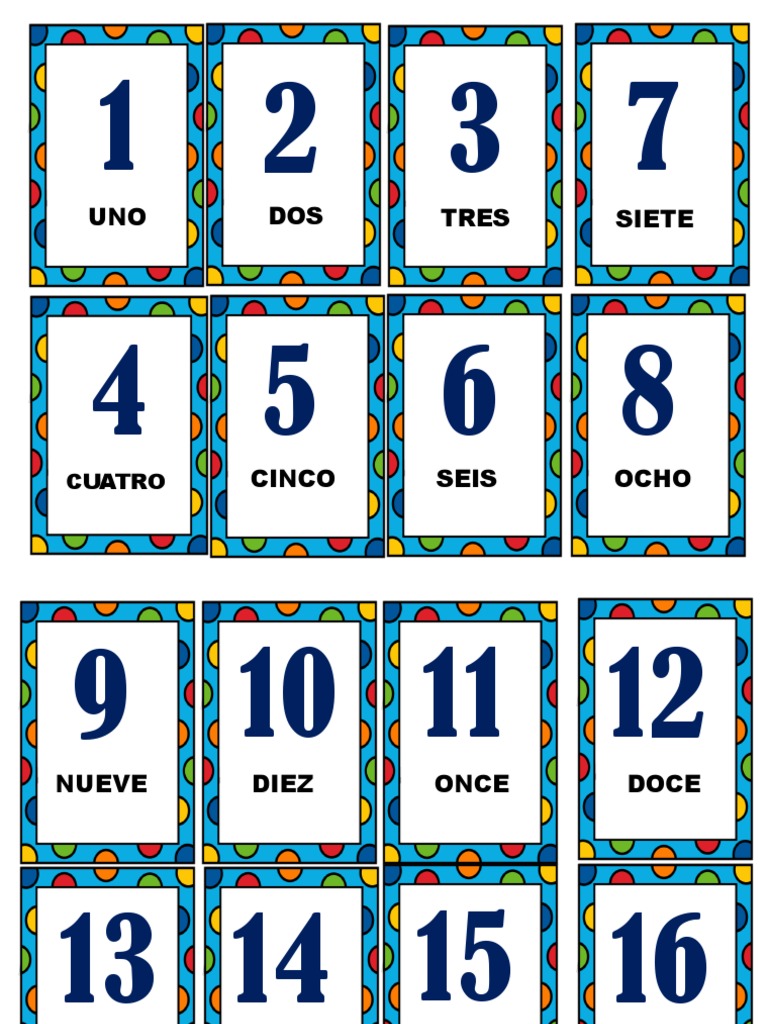 Numeros Del 1 Al 100 Para Imprimir Numeros Del 1 Al 100 Para Imprimir