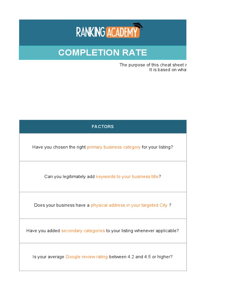 Google Business Profile SEO Cheat Sheet 2022 | PDF | Search Engine ...