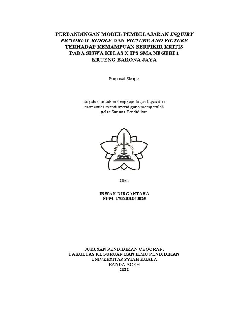 Rf. Contoh PROPOSAL KATING (IRWAN DIRGANTARA SAH) | PDF