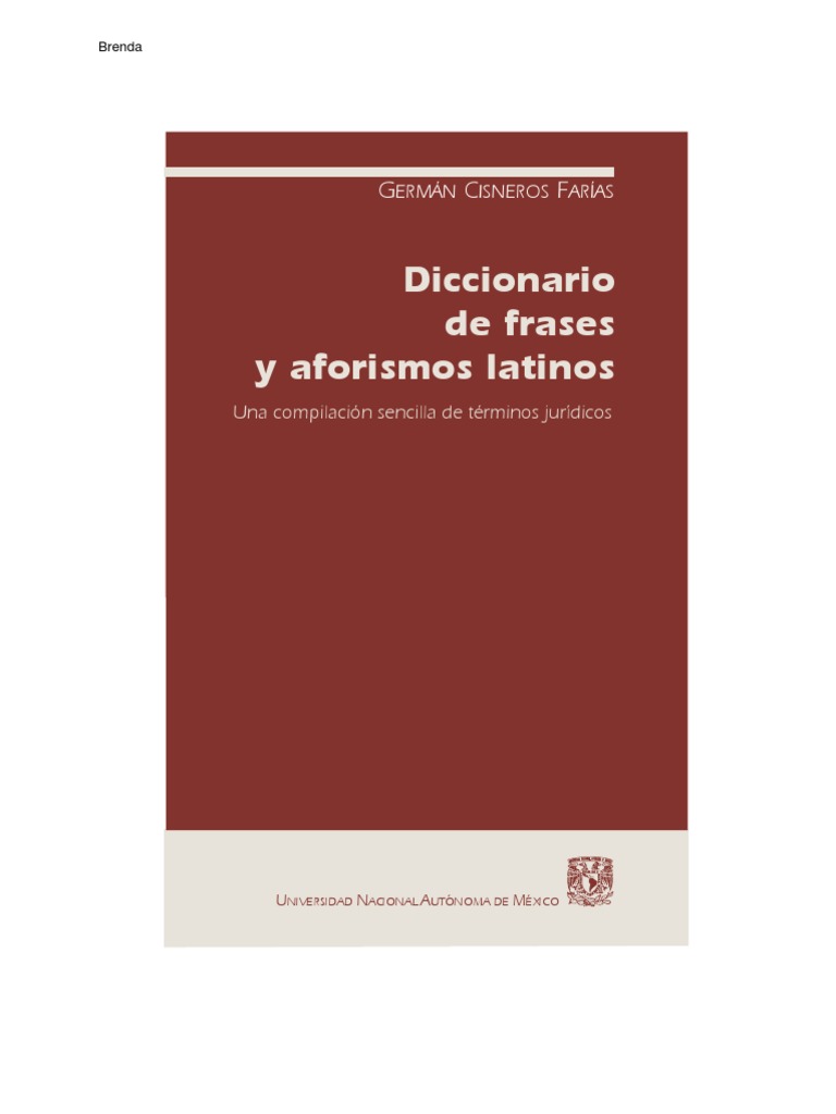 CISNEROS Diccionario de Latinismos | PDF | latín | Esencia
