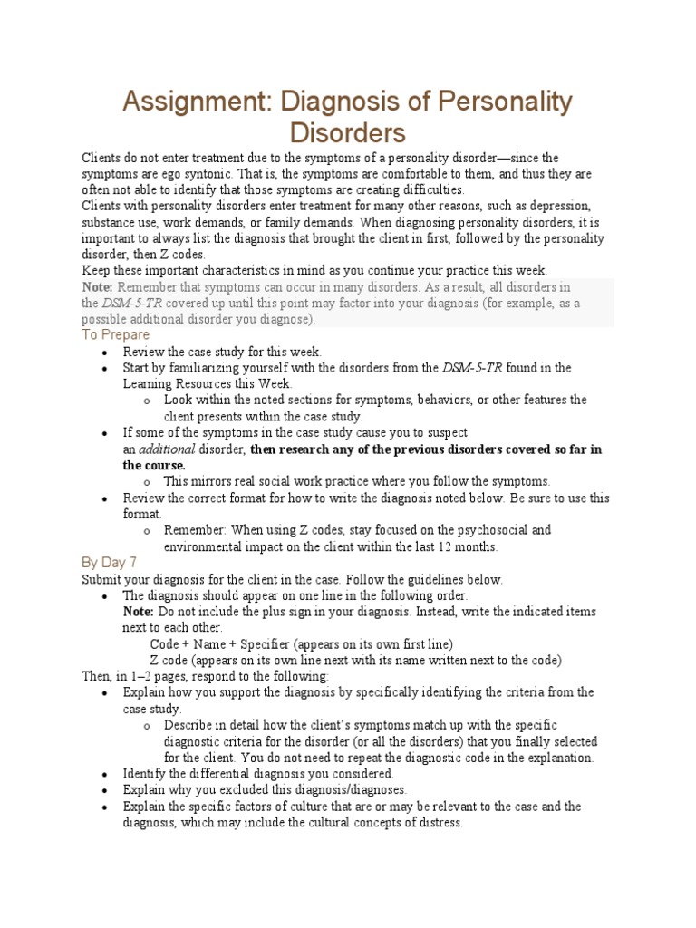 1359zqaf0gbt2tz8.assignment 6090 10 | PDF | Medical Diagnosis | Mental ...