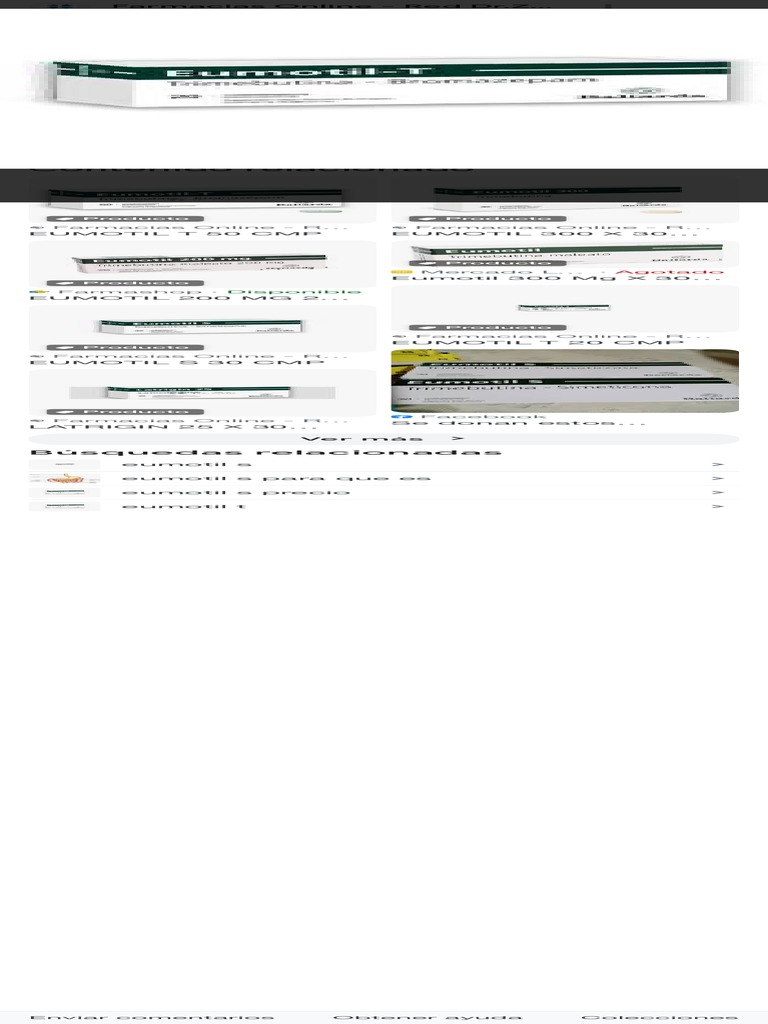 Eumotil T 20 CMP en Farmacias Online | PDF