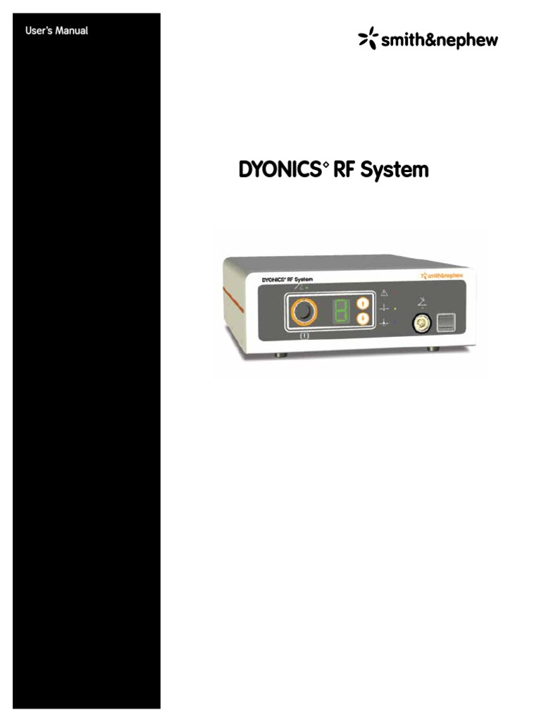 Dyonics Users Manual | PDF | Knee