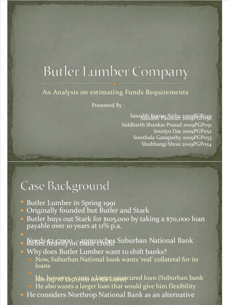 Tips - Butler Lumber Company Case Solution | PDF | Debt | Finance ...