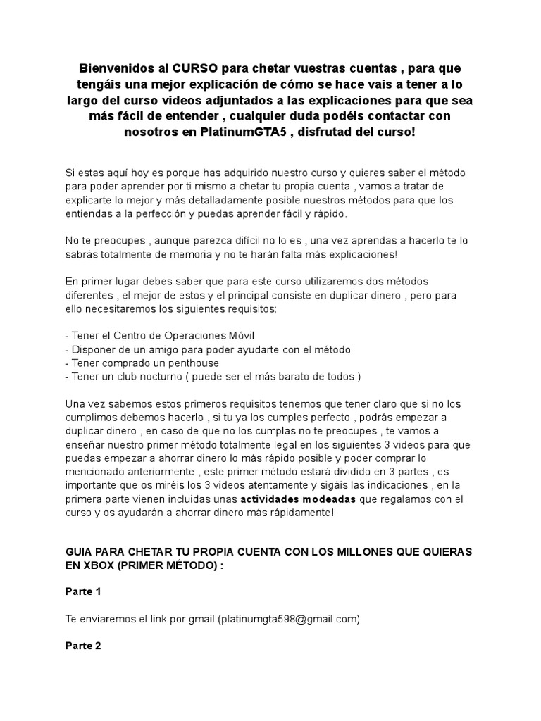 Curso para Chetar Tu Propia Cuenta | PDF