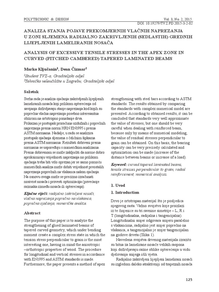 Marko Ključanin, Dean Čizmar: Student TVZ-a, Graditeljski Odjel Tehničko Veleučilište U Zagrebu ...