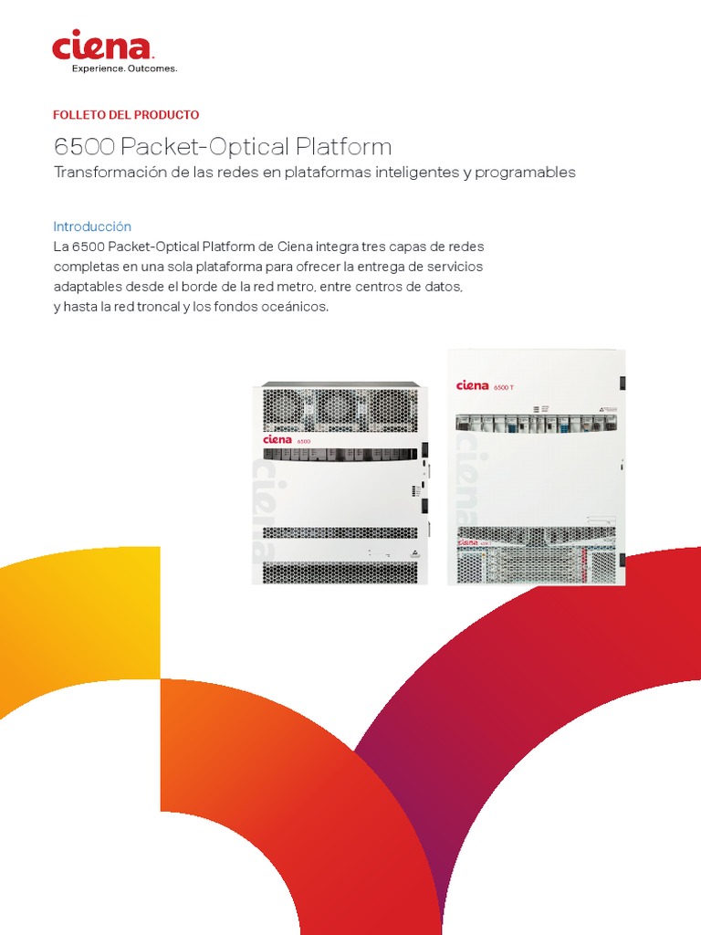 Plataforma Óptica Ciena 6500: Flexibilidad y Eficiencia | PDF | Red de ...