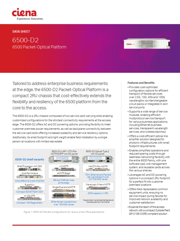 Ciena 6500 4 | PDF | Electronics | Telecommunications