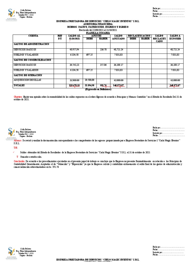 Sumaria | PDF | Contabilidad | Auditoría
