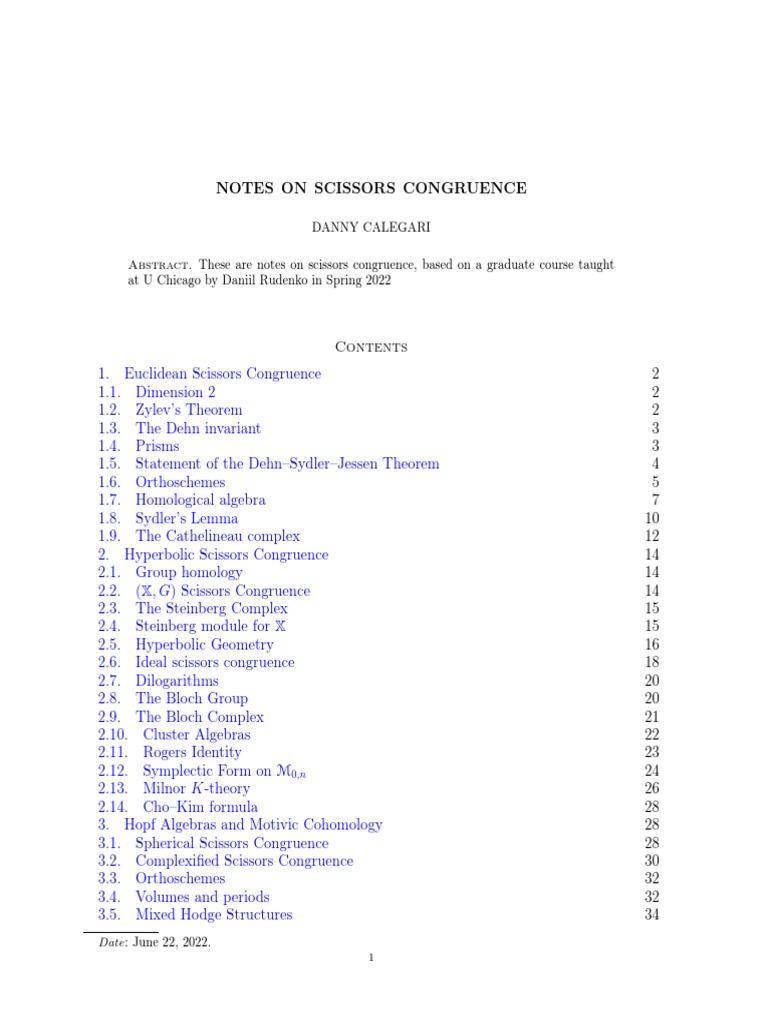 Scissors | PDF | Geometry | Classical Geometry