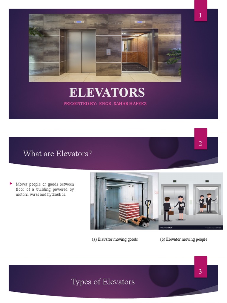 Elevator Types and Safety Overview | PDF | Elevator | Direct Current