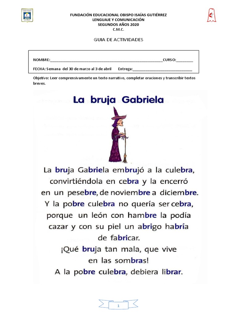 LENGUAJE SEGUNDOS Lectura Bra ... | PDF