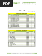 Energypac Electronics Ltd. - Price List | PDF | Ac Power Plugs And ...