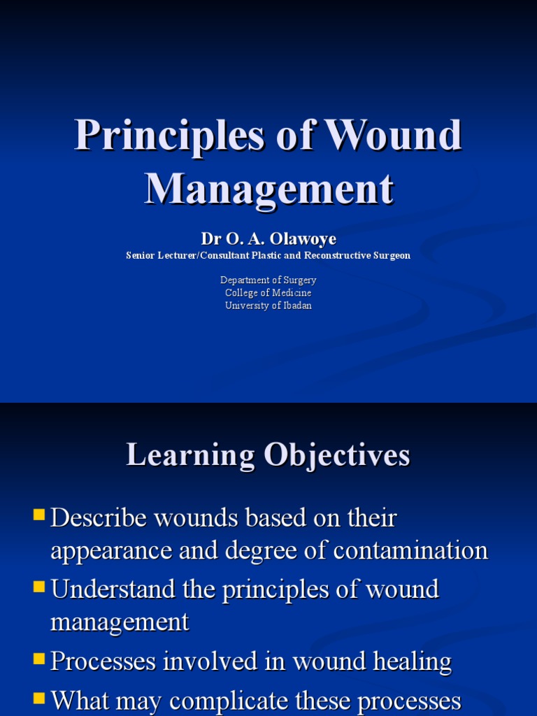 10.principles of Wound Management | Download Free PDF | Wound Healing ...
