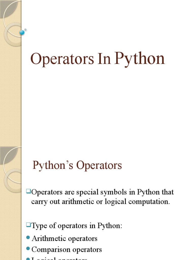 Python Lecture2 | PDF | Arithmetic | Division (Mathematics)