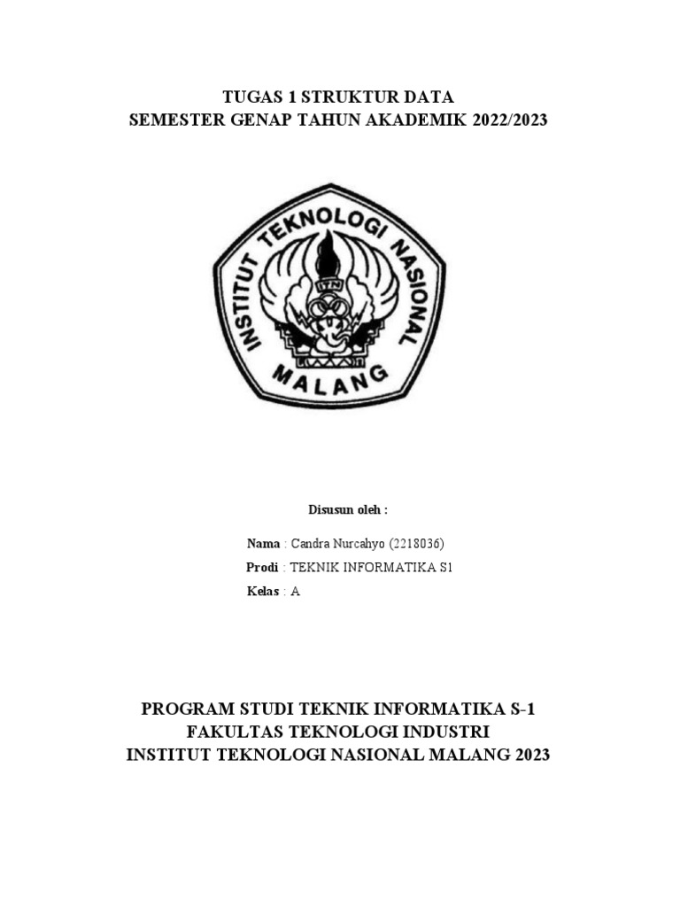 Tugas 1 Struktur Data | Download Free PDF | Computer Programming | Programming Paradigms