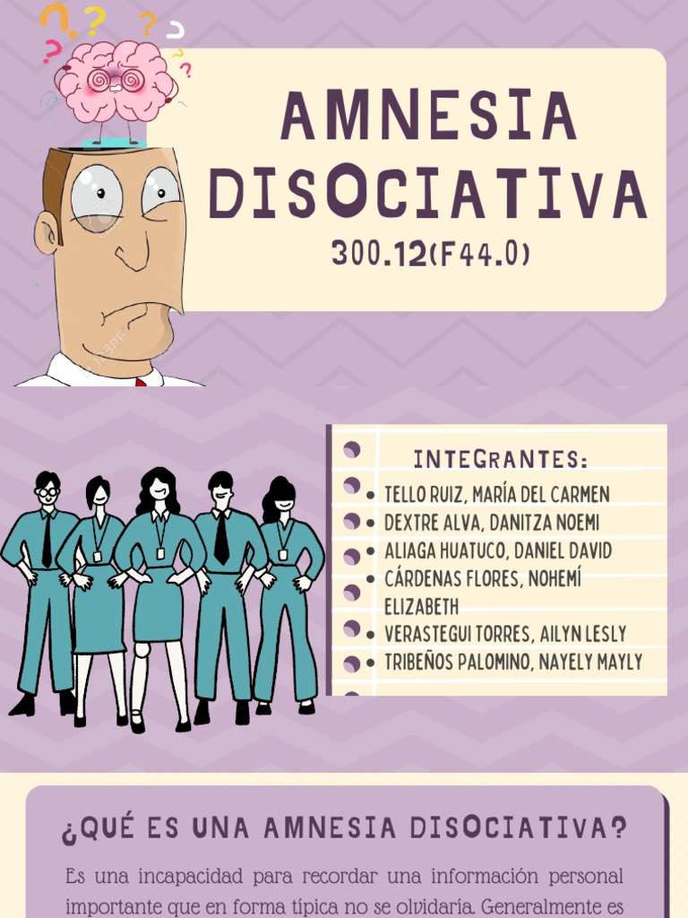 Amnesia Disociativa | PDF | Terapia de conducta cognitiva | Psicoterapia
