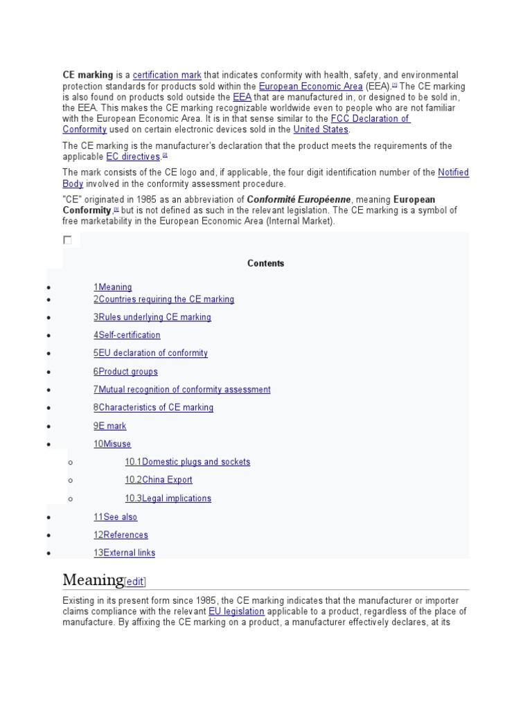 Guidline For Medical Products To Be CE Marked | PDF