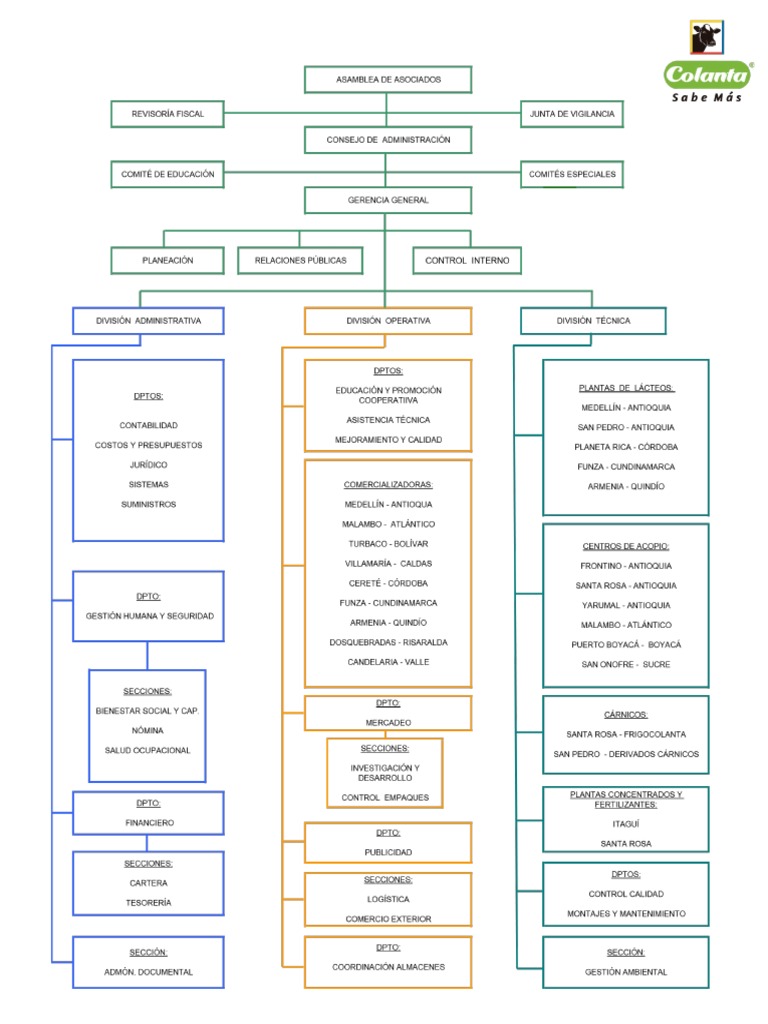 Organigrama Colanta | PDF