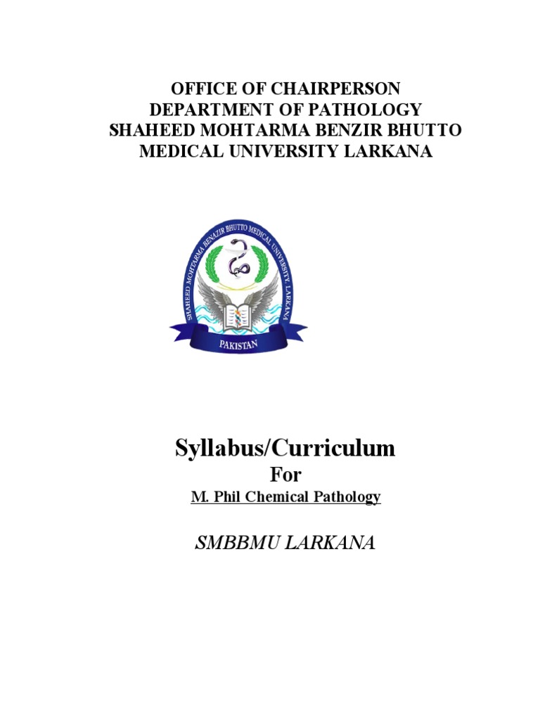M.Phil Chemical Pathology Syllabus | PDF | Anemia | Inflammation