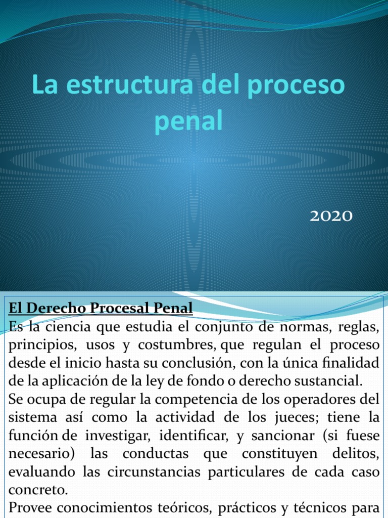 La Estructura Del Proceso Penal | PDF | Procedimiento Criminal ...