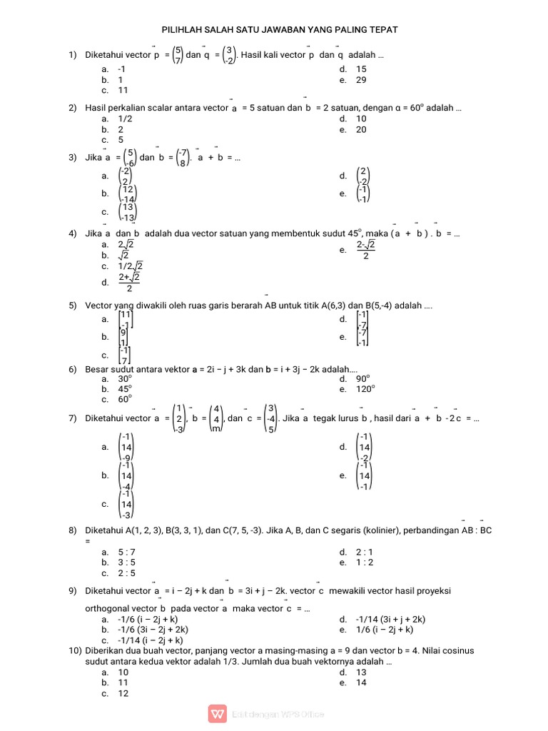Bagi MATEMATIKA SOAL XI 22-23 | PDF
