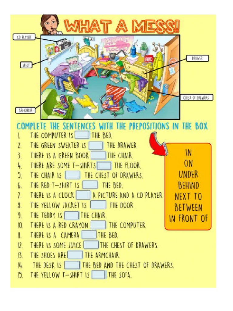 Prepositions of Place | PDF