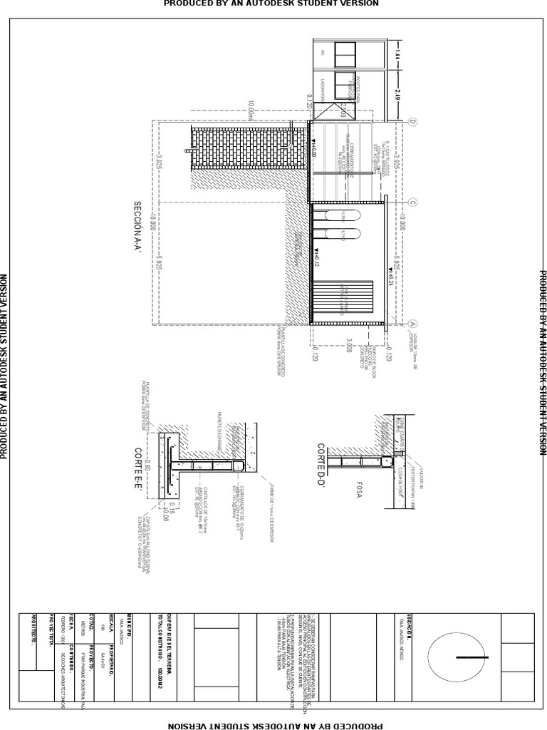 Seccion Proyecto Ptar Talmer | PDF