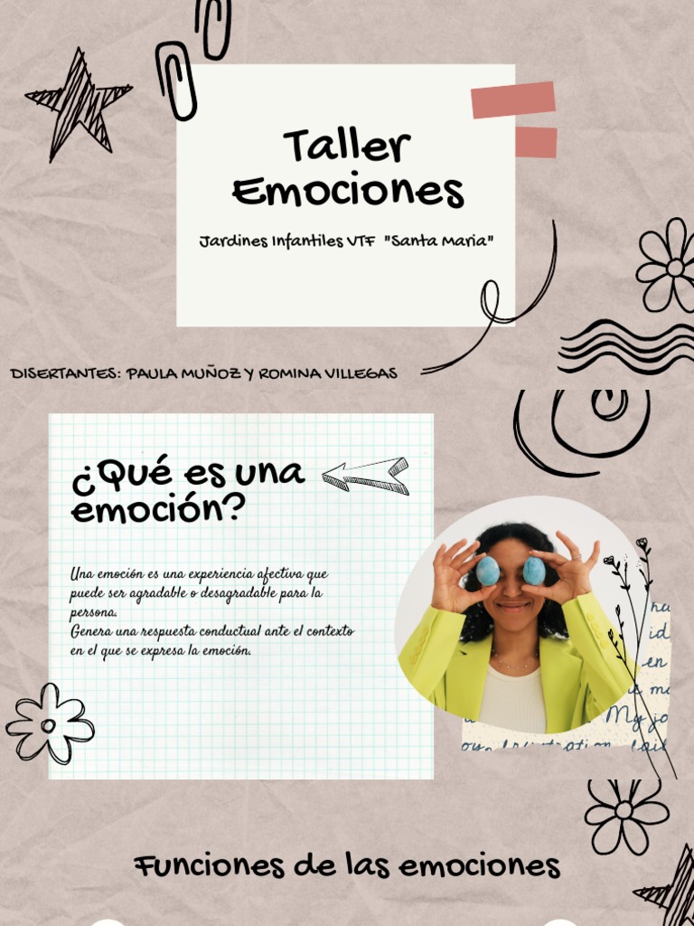 Taller Emociones | PDF | Las emociones | Inteligencia emocional