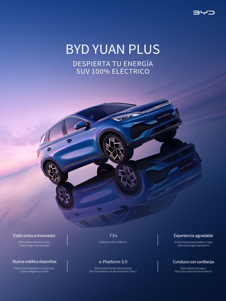 BYD YUAN PLUS flyer-ES-MX-20230525 | PDF | Diodo emisor de luz | Airbag