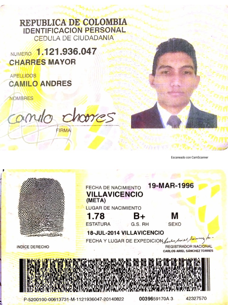 Cédula Camilo | PDF