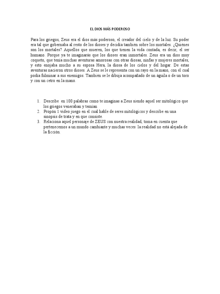 El Dios Más Poderoso | PDF