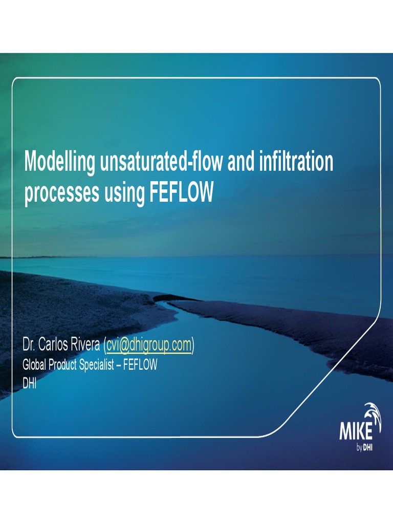 FEFLOW - Modelling Unsaturated-Flow and Infiltration Processes (27 Oct ...