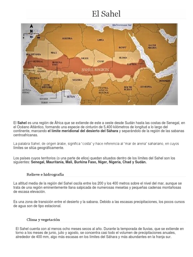 TP Nº 4 El Sahel | PDF | Sáhara | Entorno natural