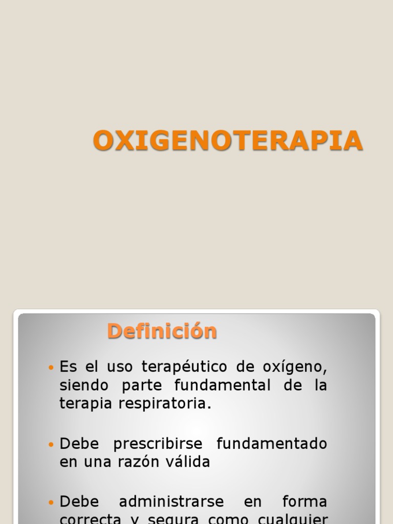 Administracion de Oxigeno | PDF | Especialidades Medicas | Medicina CLINICA